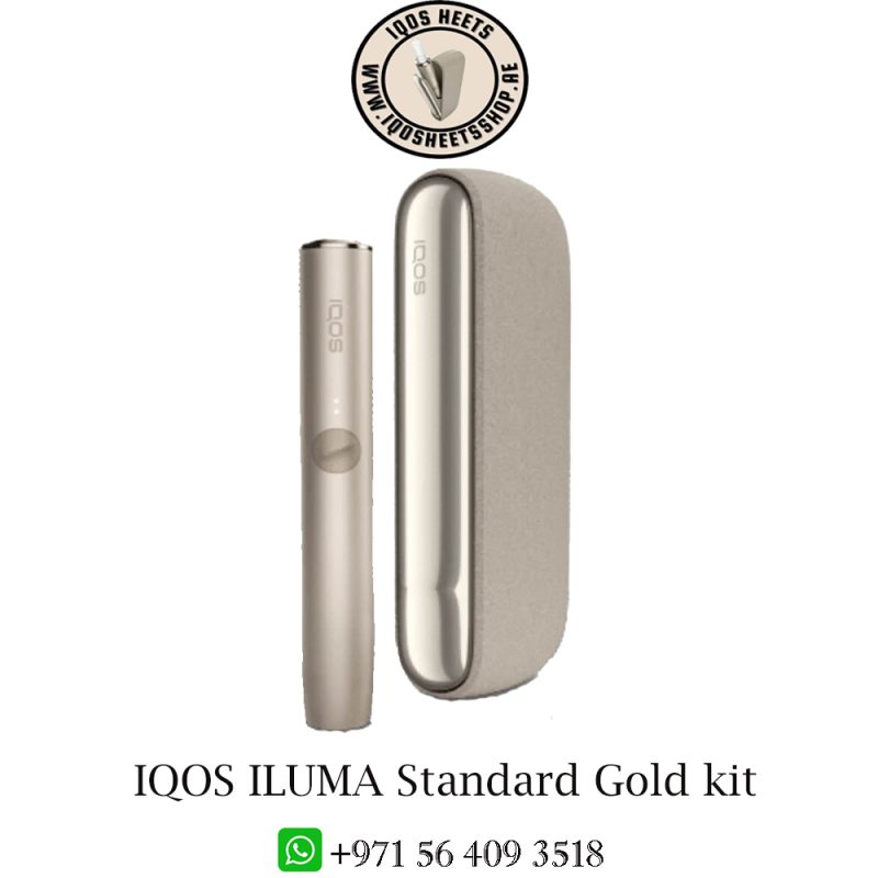 IQOS ILUMA Standard Gold kit Buy in Online Heets Shop UAE - Iqos Heets Shop